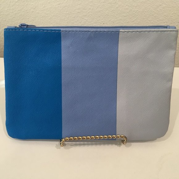 ipsy | Bags | Ipsy Makeup Bag Three Blue Stripes | Poshmark